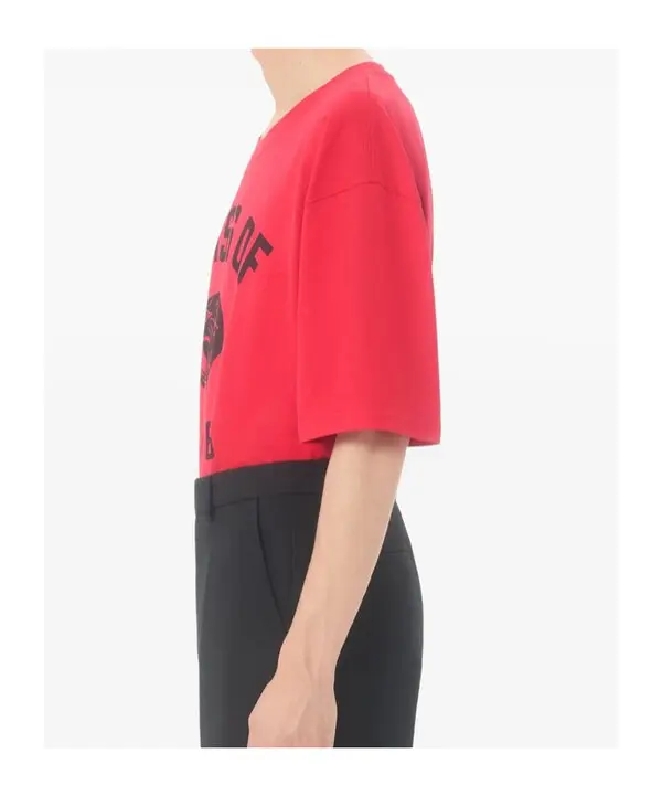 Valentino Garavani Panther Printed Crewneck T-shirt - Red