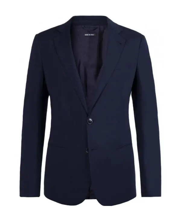 Giorgio Armani Long Sleeved Suit Jacket - Black