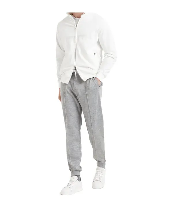 Brunello Cucinelli Drawstring Trousers With Pressed Crease