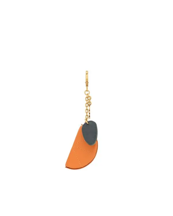 Saint Laurent Logo Keychain - Orange