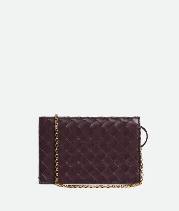Bottega Veneta Chain Linked Andiamo Pouch Bag - Black