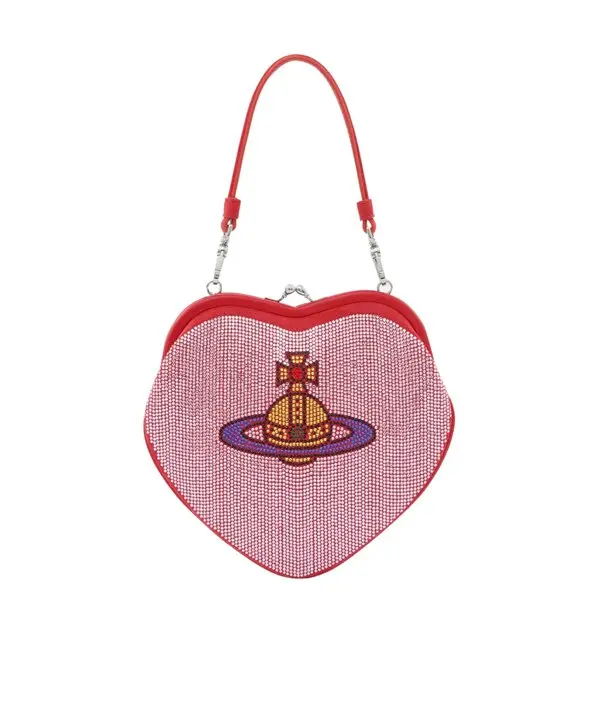 VIVIENNE WESTWOOD Belle Heart Frame Purse - Pink