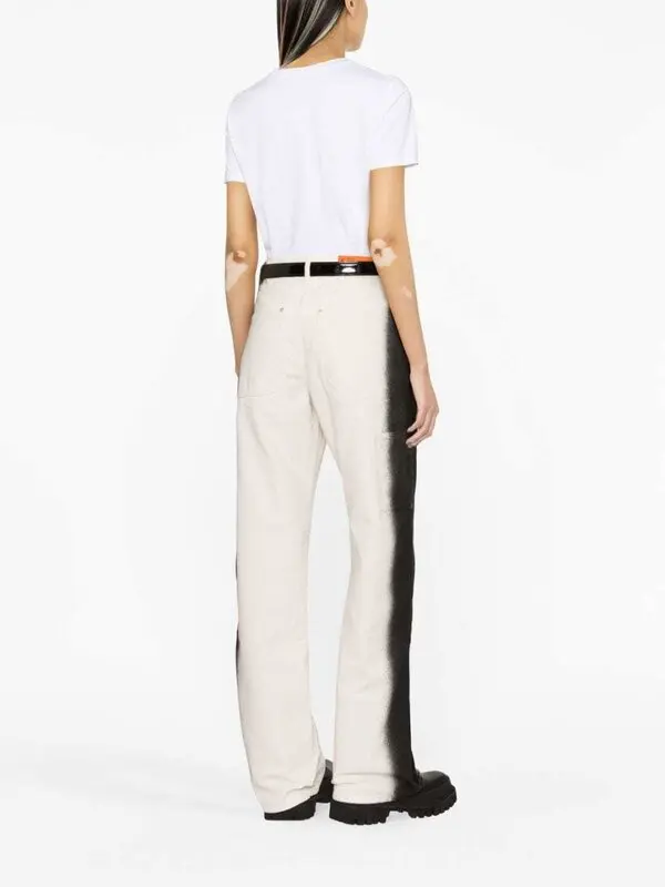 Balmain Logo Printed Crewneck T-shirt With Button Detail - White