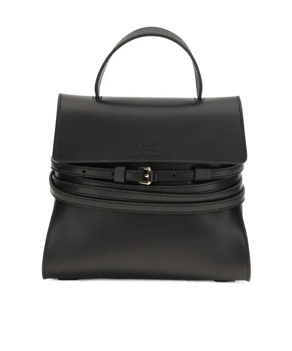 Moschino Tie Me Logo Embossed Tote Bag - Black