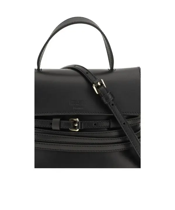 Moschino Tie Me Logo Embossed Tote Bag - Black