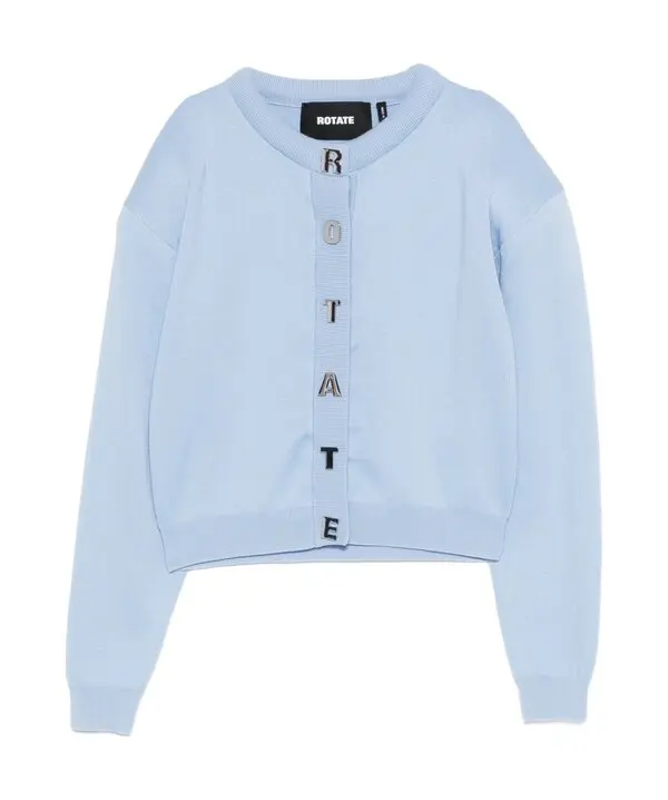 ROTATE BY BIRGER CHRISTENSEN Logo Button Cardigan - Blue