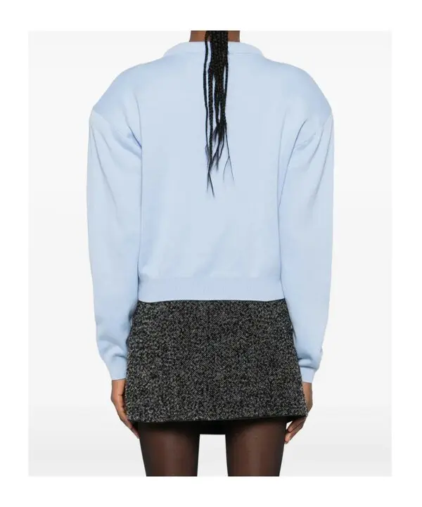 ROTATE BY BIRGER CHRISTENSEN Logo Button Cardigan - Blue