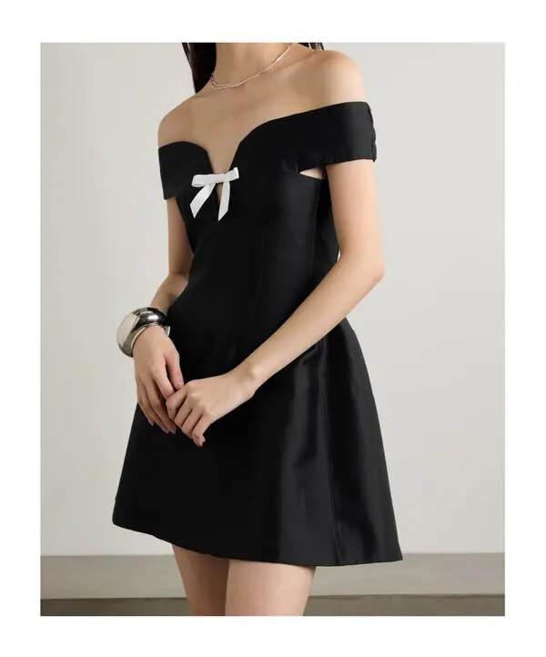 SHUSHU/TONG Bow-embellished Bustier Dress