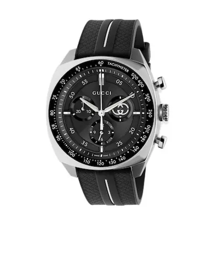 Gucci Interlocking Chronograph Watch, 41mm - Black
