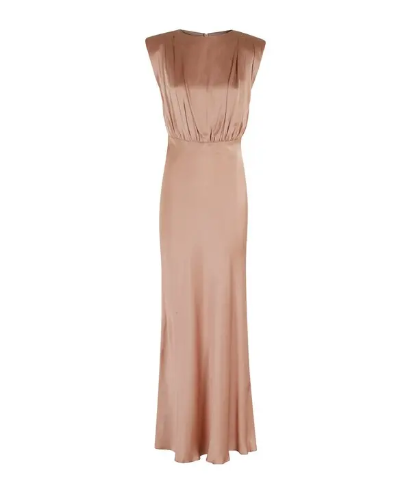 SEMICOUTURE Casilda Maxi Dress - Nude