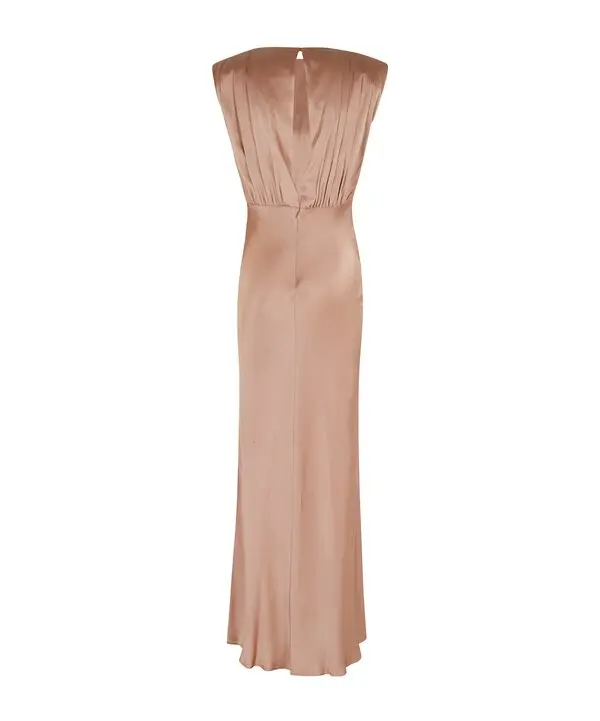 SEMICOUTURE Casilda Maxi Dress - Nude