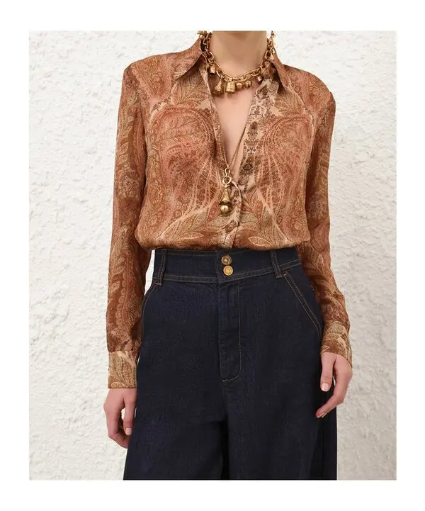 Zimmermann Hypnotic Satin Shirt