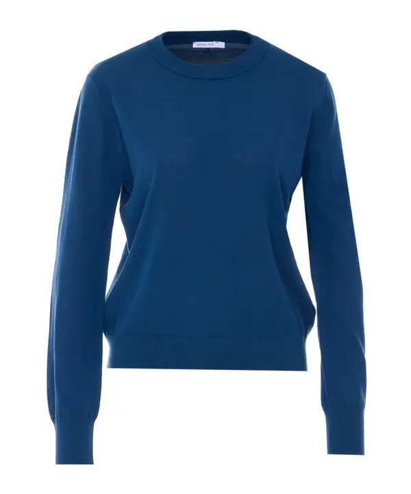 Patrizia Pepe Long Sleeve Sweater With Logo Charm