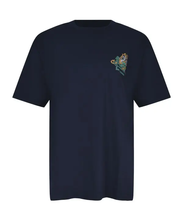 Etro Pegaso Embroidered T-shirt - Blue