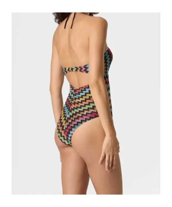 Missoni Zigzag Halterneck Swimsuit - Multicolor