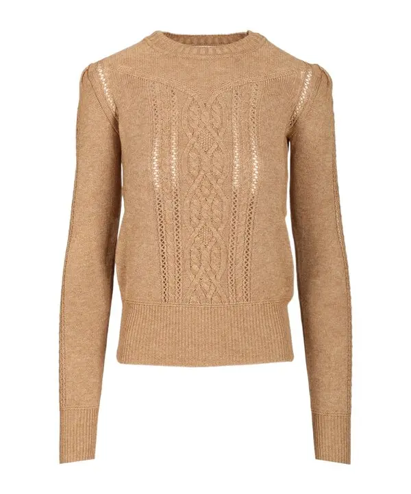 Isabel Marant Étoile Cable-knit Puff Sleeve Sweater