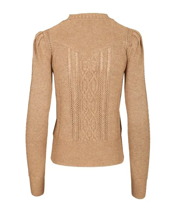 Isabel Marant Étoile Cable-knit Puff Sleeve Sweater