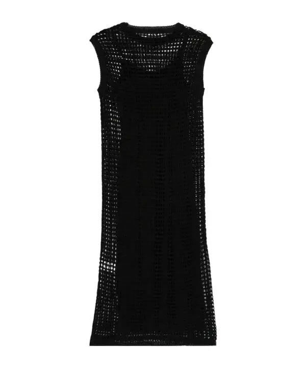 ROBERTO COLLINA Sleeveless Mesh Midi Dress