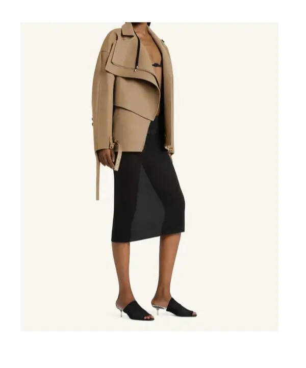 COURREGES Short Zip Trench Coat - Hazel