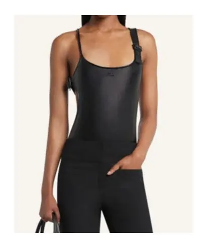 COURREGES Bodysuit With Buckle Detail
