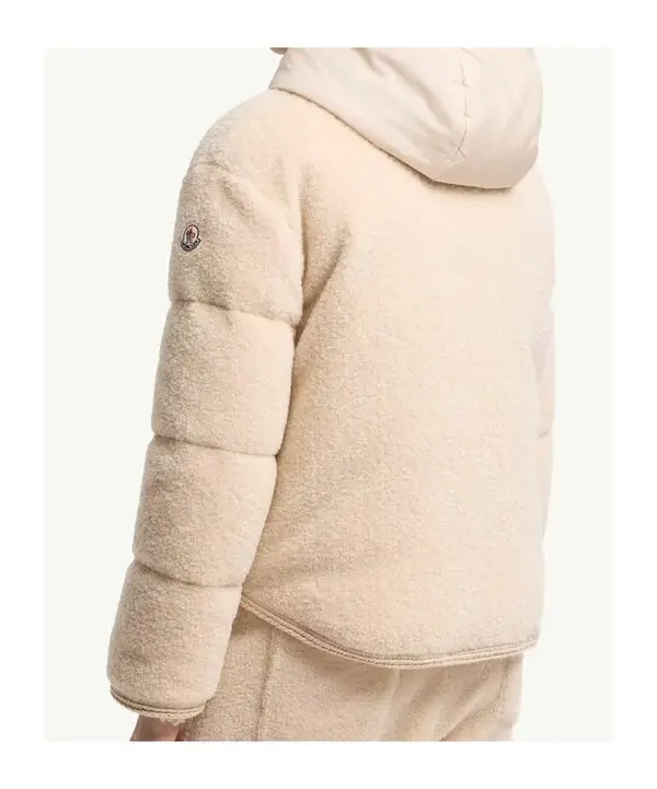Moncler Ciboulette Quilted Hooded Jacket - Ivory