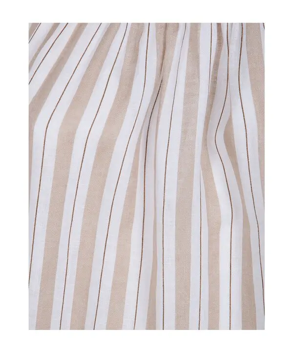 SEMICOUTURE Striped Halterneck Maxi Dress