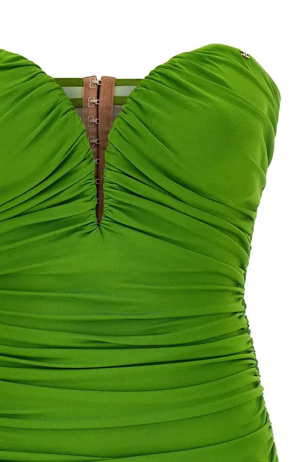 Elisabetta Franchi Heart Neckline Mini Dress