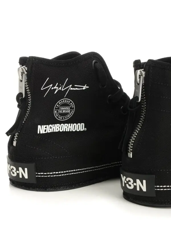 Y3 X Neighborhood Nizza Hi Sneakers - Black