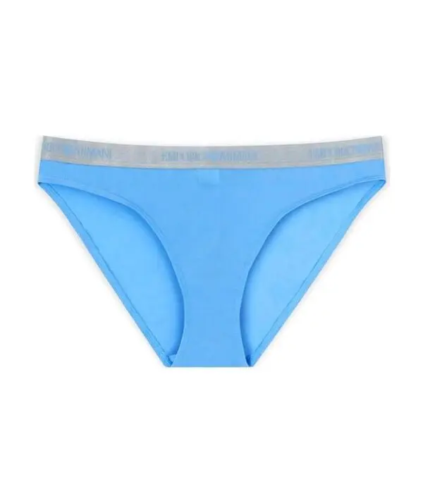 Emporio Armani Logo Embroidered Underwear - Blue