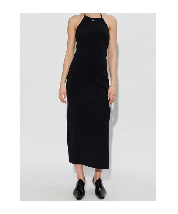 COURREGES Off-the-shoulder Dress With Back Bow Detail