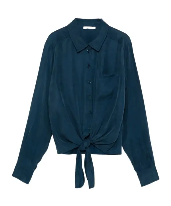 Patrizia Pepe Bow Detail Fluid Shirt