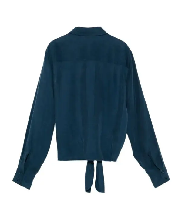 Patrizia Pepe Bow Detail Fluid Shirt