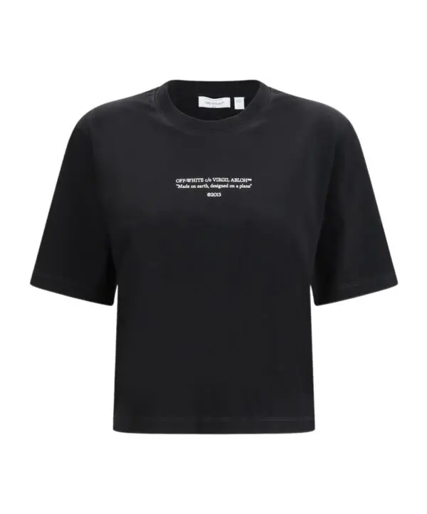 Off-White Made On Earth Designed On A Plane" T-shirt - Black