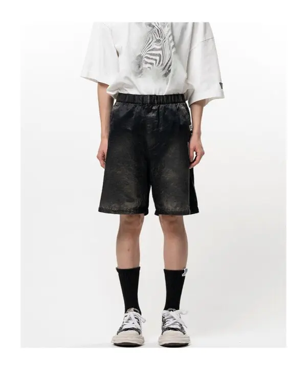 Mihara Yasuhiro Sun Faded Satin Shorts