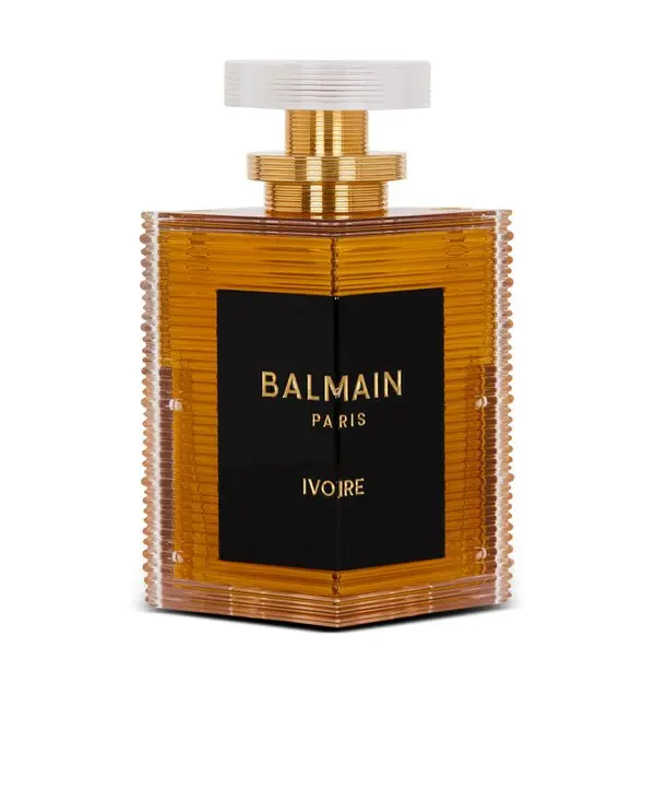 Balmain Perfume Minaudière In Resin And Brass - Brown