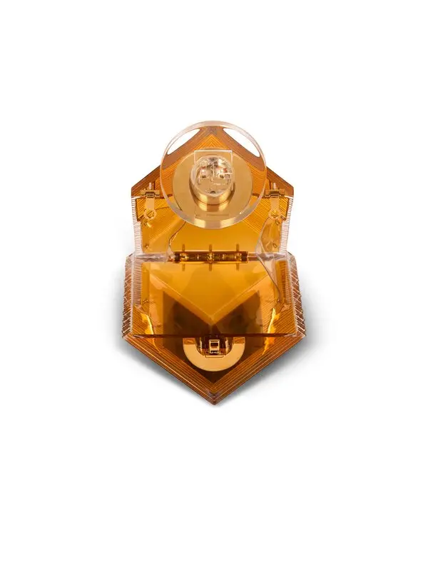 Balmain Resin Perfume Minaudière With Brass Accents