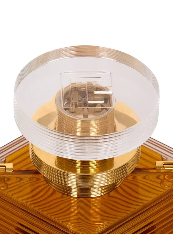 Balmain Resin Perfume Minaudière With Brass Accents