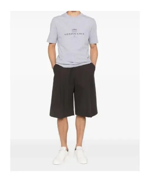 Brunello Cucinelli Printed Jersey Crewneck T-shirt