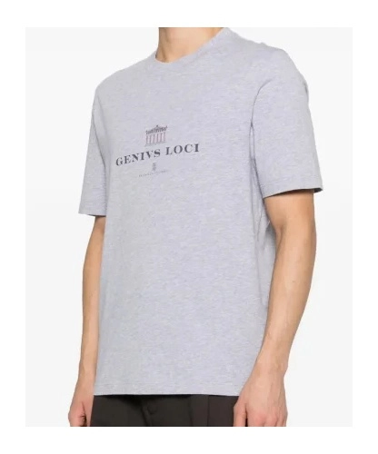 Brunello Cucinelli Printed Jersey Crewneck T-shirt