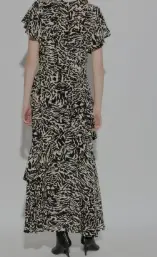 Ulla Johnson Amaia Ruffled Animal-print Maxi Dress - Black