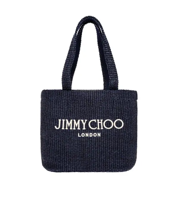 JIMMY CHOO Logo Tote Bag - Navy Blue