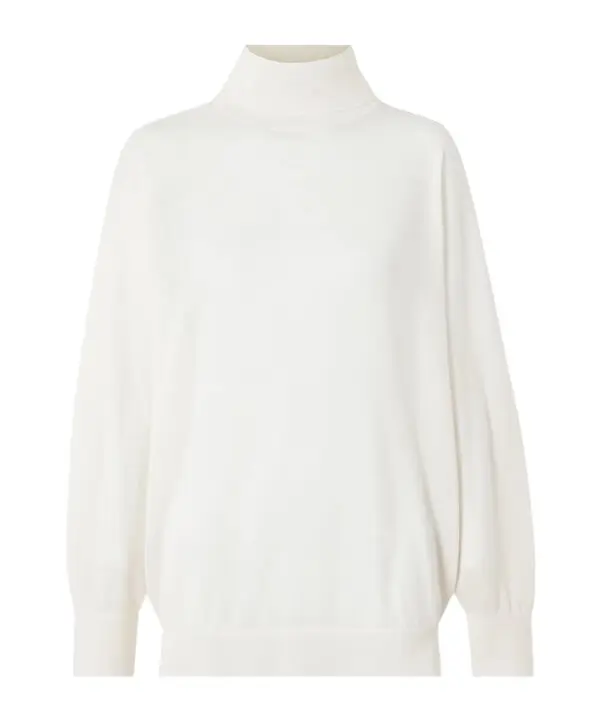 TOTEME Wool Roll-neck Sweater - Off White