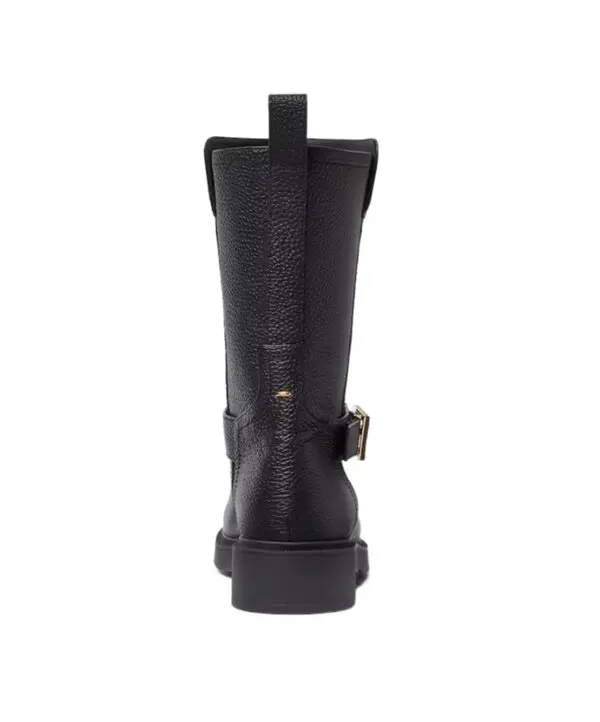 Fendi Biker Logo Strap Boots