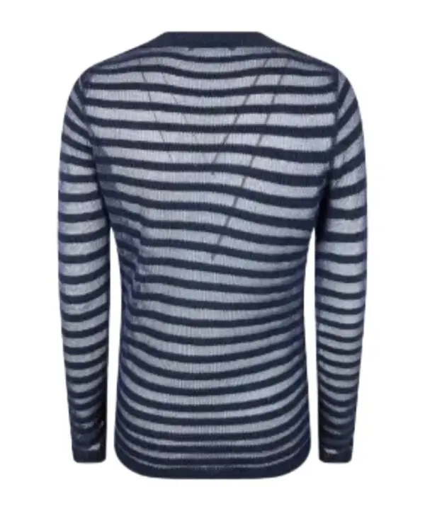 Fabiana Filippi Striped Crew Neck Long Sleeve Sweater