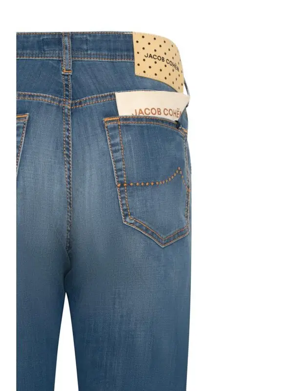 Jacob Cohen Jeans With Whiskering Effect - Blue