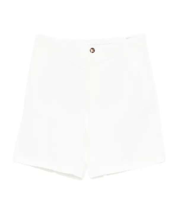 Brunello Cucinelli Buttoned Tailored Shorts - White