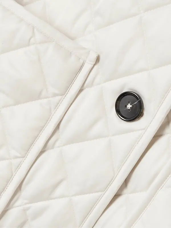 TOTEME Quilted Long Sleeve Jacket With Scarf Detail
