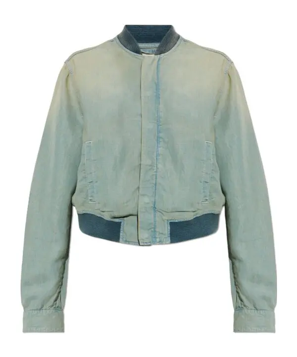 DIESEL® Long Sleeve Bomber Jacket - Gray