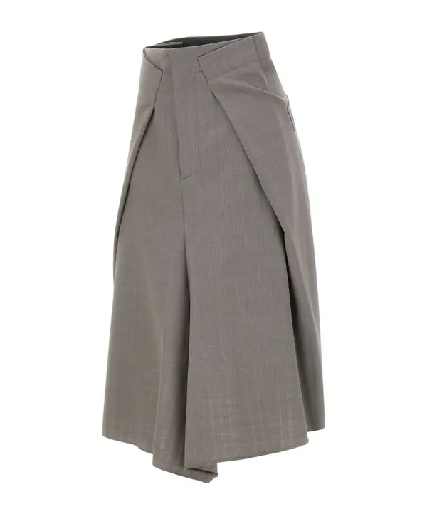Victoria Beckham Asymmetrical Midi Skirt