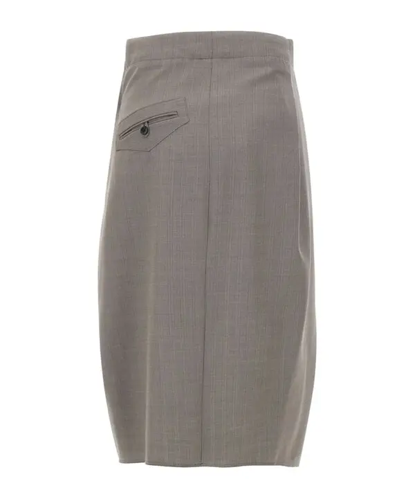 Victoria Beckham Asymmetrical Midi Skirt